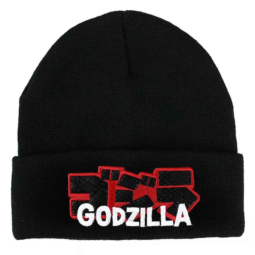 Licensed Character Godzilla Scaled Kanji Knit Beanie One of the best ...